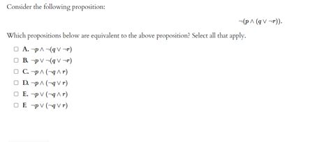 Solved Consider The Following Proposition P Qr Which Chegg