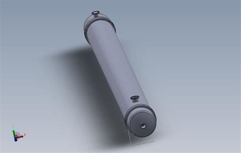 管壳式换热器 Solidworks 2016 模型图纸免费下载 懒石网