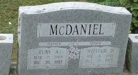 Ruby A McDaniel 1908 1992 Find A Grave Memorial