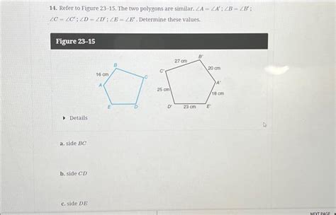 Solved Refer To Figure The Two Polygons Are Chegg