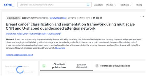 Breast Cancer Classification And Segmentation Framework Using Multiscale Cnn And U‐shaped Dual