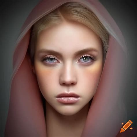 A Photorealistic Portrait Of A Stunningly Beautiful Woman Without Make Up Extremely Detailed