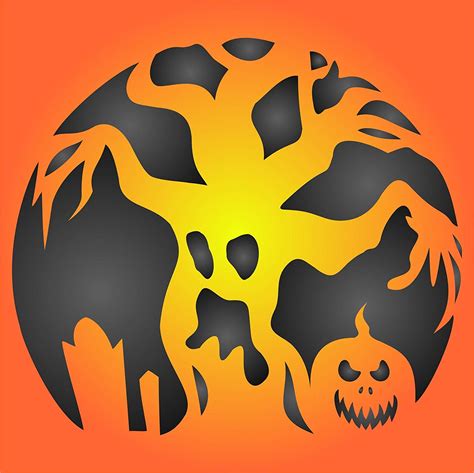 Scary Pumpkin Templates