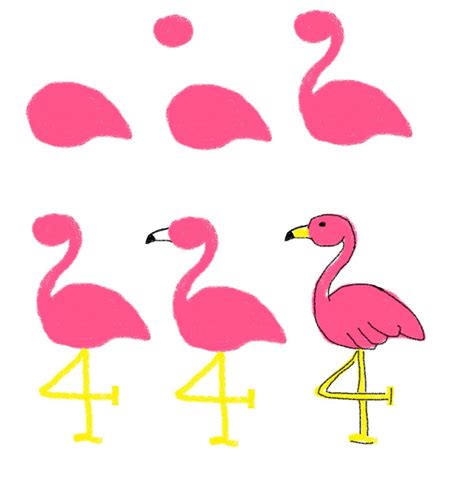 How To Draw A Flamingo Flamingo Art Flamingo Painting Rock Painting Designs
