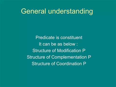 Structure Of Predication Edwin Sulispriyanto PPT