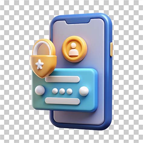 3d Phone And Account Login And Password Form Page User Authorization Sign In To Account