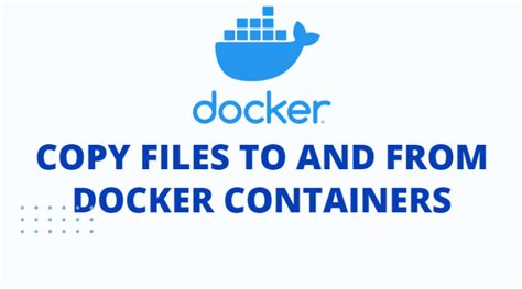 Copy Files To And From Docker Containers Ninotronix