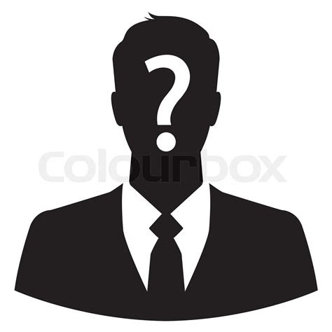Anonymous Business Man Icon Stock Vector Colourbox