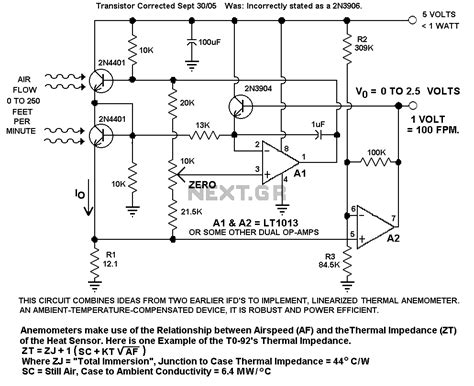 An Anemometer Circuit Next Electronics An Anemometer Circuit Next Electronics