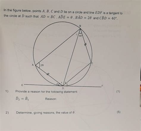 Solved In The Figure Below Points A B C And D Lie On A Chegg