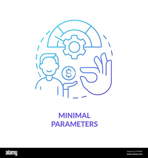 Minimal Parameters Concept Blue Gradient Icon Stock Vector Image And Art