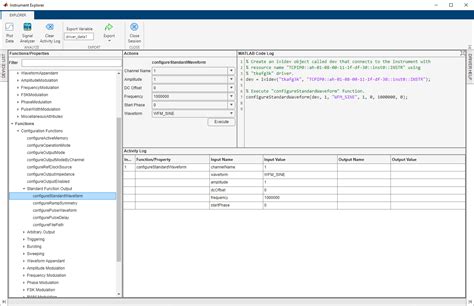 Instrument Explorer Connect To And Communicate With Instruments Using Matlab Driver Matlab