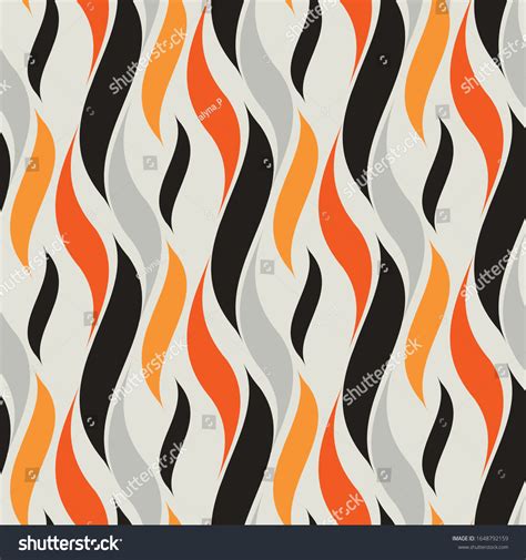 Seamless Hot Flame Wave Pattern Vector Stock Vector Royalty Free