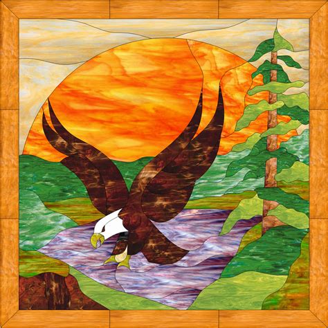 Stained Glass Patterns Eagles At Kiara Cann Blog