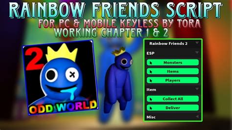 NEW UPDATE RAINBOW FRIENDS SCRIPT BY TORA COLLECT PLACE ESP FOR PC MOBILE KEYLESS YouTube