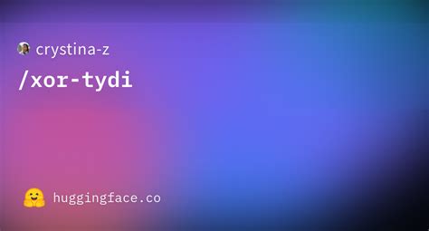 Crystina Zxor Tydi · Datasets At Hugging Face