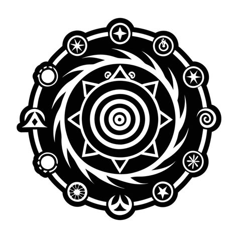 A Filled Style Icon Of Arcane Symbol 53642004 Vector Art At Vecteezy