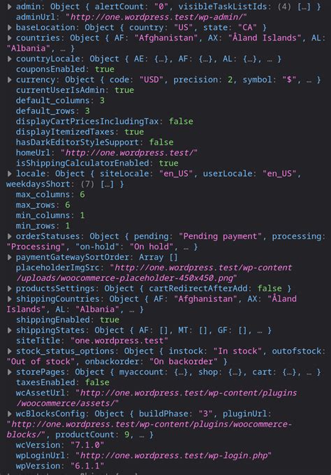 Wcsettings Object Has Inconsistent Property Naming Style Camelcase And