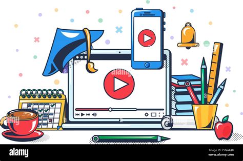 School Mobile Stock Vector Images Alamy