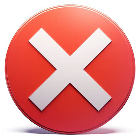 立体的な赤い×アイコン｜イラスト・フリー素材なら「シンテリ」