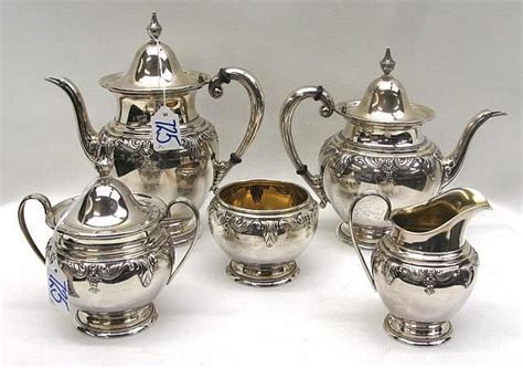 Lot Five Piece Wallace Sterling Tea And Coffee Service