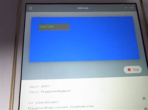 iPad mini のSwift PlaygroundsでUIKitを使ったHello worldを書いてみた kako blog