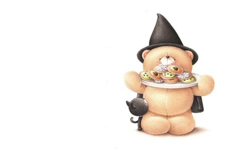 Download Cookie Bear Cute Halloween Desktop Wallpaper