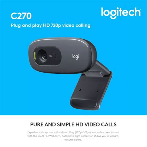 Logitech Webcam 720p Web Camera With Mic For Laptoppc C720 C310