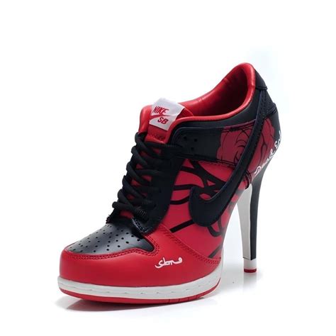 Stylish Red Nike Dunks Unique Nike Heels For Women