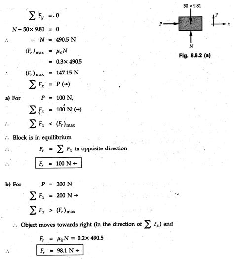 Solved Example Practice Problems Dry Friction