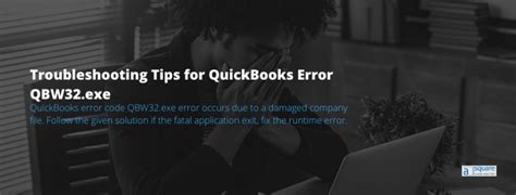 Troubleshooting Tips For QuickBooks Error QBW Exe Application Error