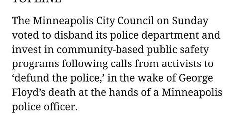 Mpls Is Working Towards Disbanding Their Police Department More Info Below Article Album