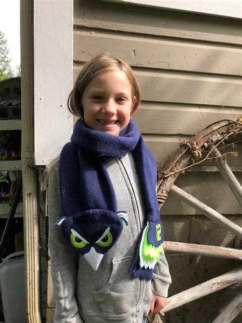 Hawk Scarf Pdf Instant Download Sewing Pattern Seahawks Fun Etsy