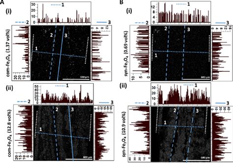 Fe Kα Sem−eds Map And Line Profile Scans Of Nanocomposite Disks In