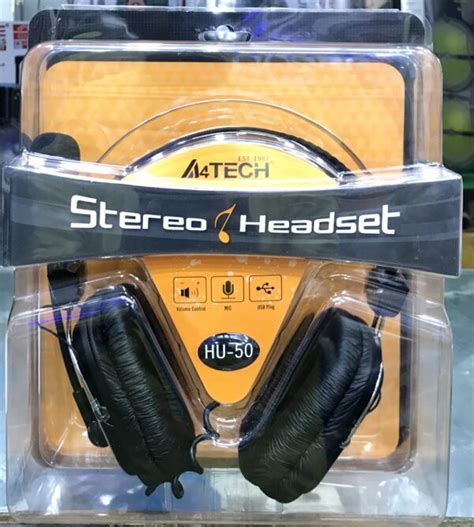 A4 Tech Hu 50 Stereo Headset Wired Usb Darazpk