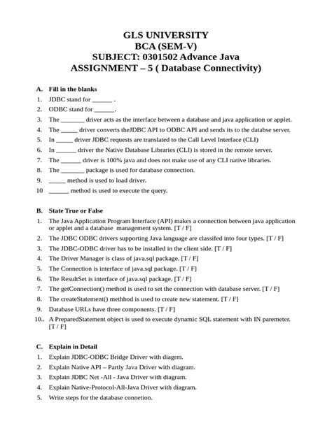 java theory assignment 5 pdf information technology computing