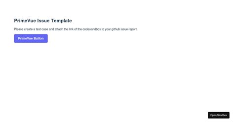 Primevue 3 Issue Template Codesandbox