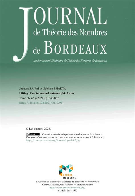 Pdf Lifting Of Vector Valued Automorphic Forms