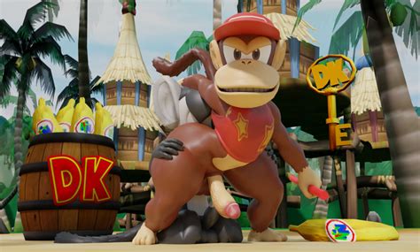 Rule 34 3d Absurd Res Anal Anthro Ape Black Body Black Fur Blender Software Brown Body Brown