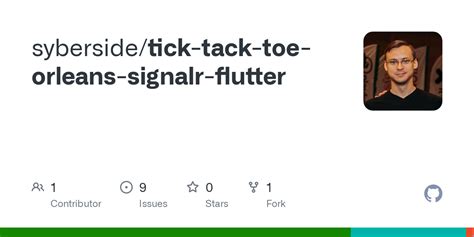 GitHub Syberside Tick Tack Toe Orleans Signalr Flutter