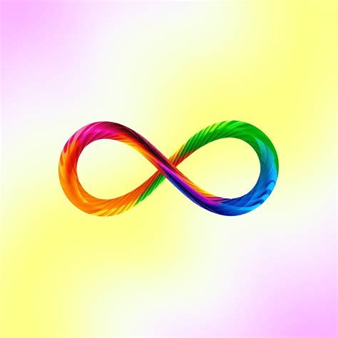 Infinity Symbol In Rainbow Colors Autisten Südbaden E V