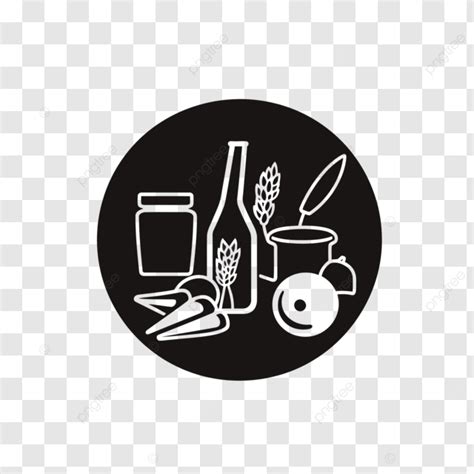 음식 아이콘 벡터 흑백 그림 흰색 배경에 있는 단순한 검은색 식품 아이콘 그림자 없음 작은 프레임 중앙 Png 일러스트 및 벡터 에 대한 무료 다운로드 Pngtree