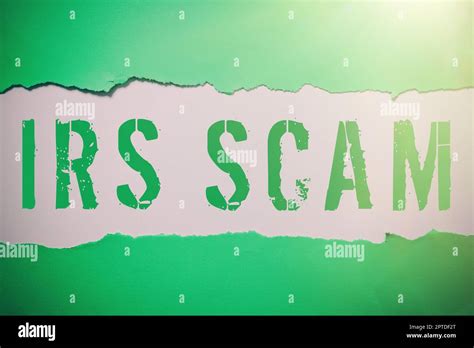 Conceptual Display Irs Scam Word For Targeted Taxpayers By Pretending To Be Internal Revenue