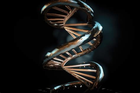 Premium Ai Image Dna Double Helix Spiraling Around Each Other In Dimensional Structure Created