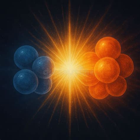 ai generated futuristic atomic structures with glowing particles and