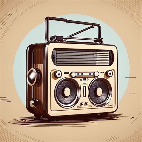 Premium Photo Hand Drawn Style Radio Design Vector Illustration