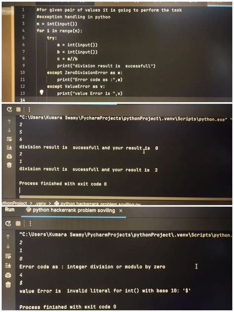 solving problems in python programming 1 learning exception handling in… kumar swamy r y