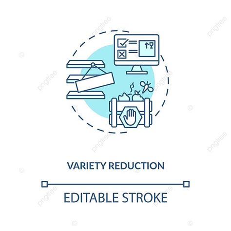 Variety Reduction Concept Icon Web Contour Finance Vector Web Contour