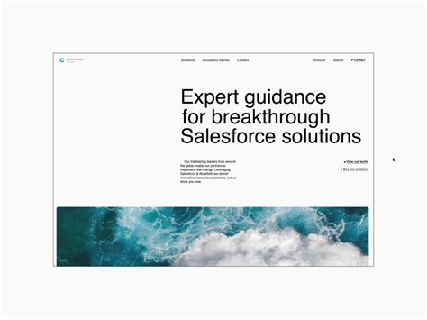 Groundswell Cloud Solutions Home Page By Hanna Motion On Dribbble