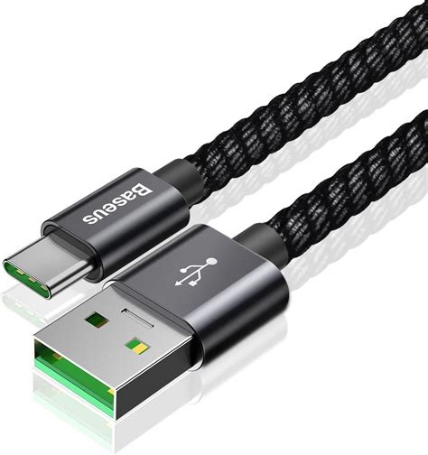 Купить Кабель Baseus Double Loop Fast Charging Usb Cable For Type C 5a 1м Black Catkc A01 в